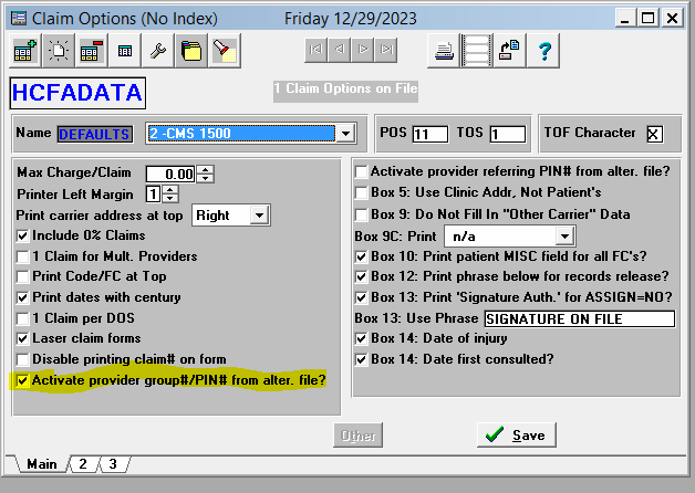 Adding a taxonomy code in Legacy ASPC – Epic Support from DBC