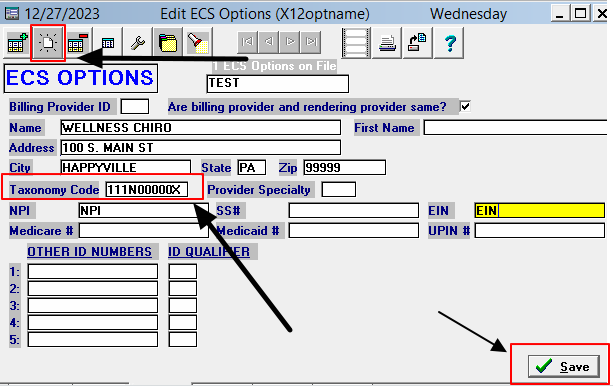 Adding A Taxonomy Code In Legacy Aspc Epic Support From Dbc