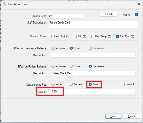 Assigning Credit Card Convenience Fees in DBC PM – Epic Support from DBC