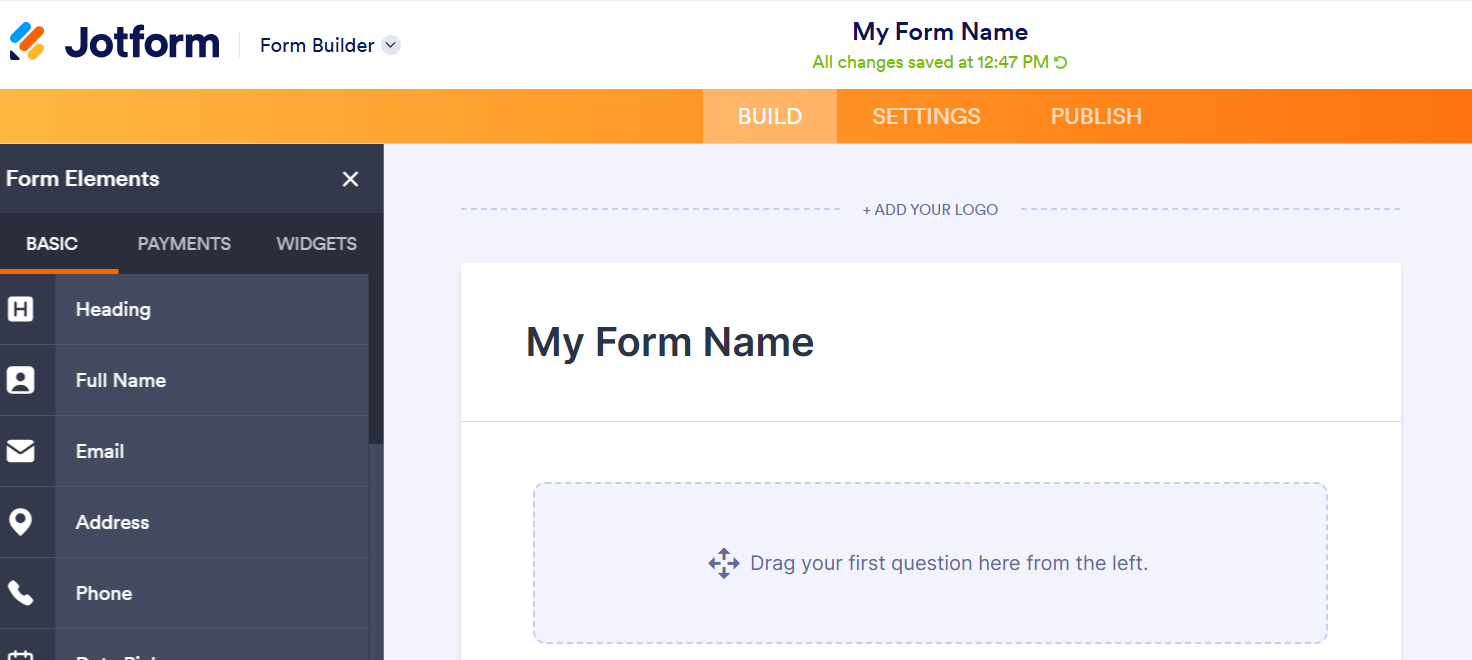 JotForm User Guide – Epic Support from DBC