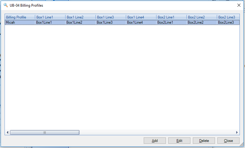 UB-04 Billing Profiles – Epic Support from DBC