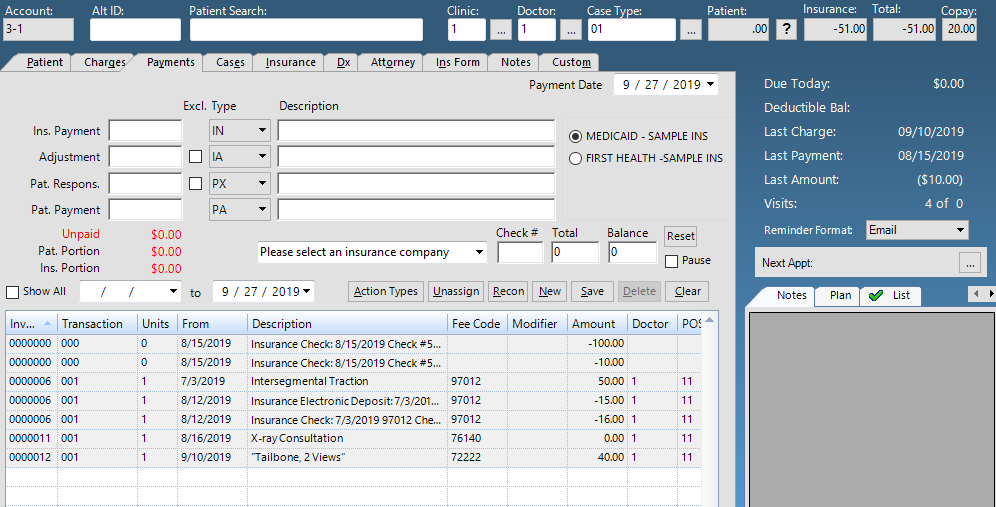How to add Insurance payments using check Accumulator. – Epic Support ...