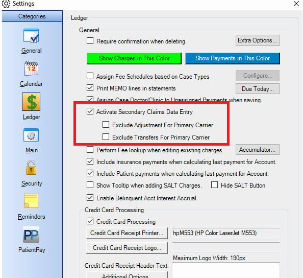 Understanding Autopay Excl and Activate Secondary Claims Data Entry ...