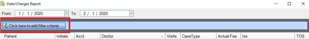 Visit Charges Report – Epic Support from DBC