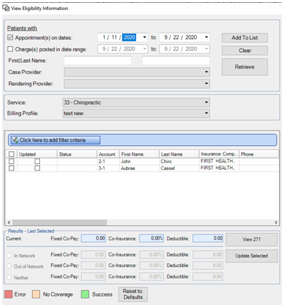Batch/Check Eligibility Multiple Patients – Epic Support from DBC
