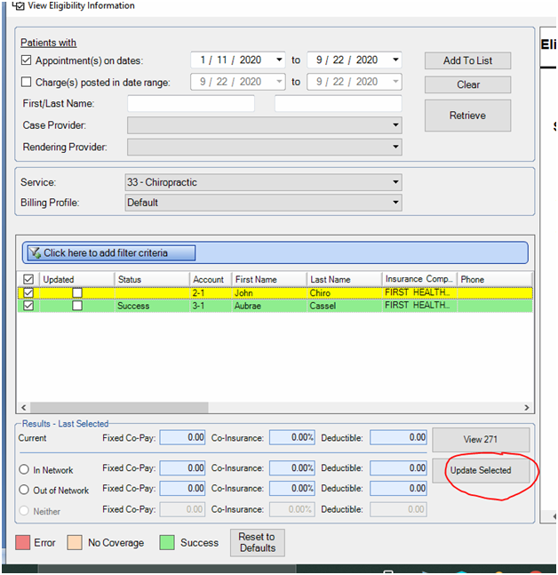 Batch/Check Eligibility Multiple Patients – Epic Support from DBC
